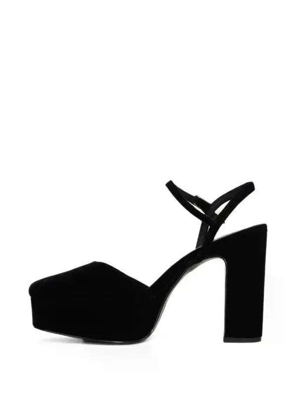 BIBI LOU Ziel Velvet-texture Platform Pumps