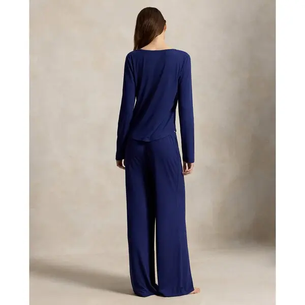 Ralph Lauren Ribbed Henley & Pant Sleep Set