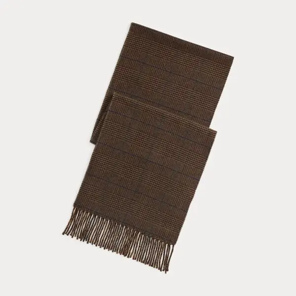 Ralph Lauren Glen Plaid Cashmere-wool Scarf - Brown Multi
