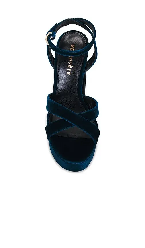 Retrofete Melodia Platform Sandal In Blue
