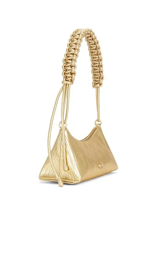 Cult Gaia Osa Shoulder Bag In Metallic Gold