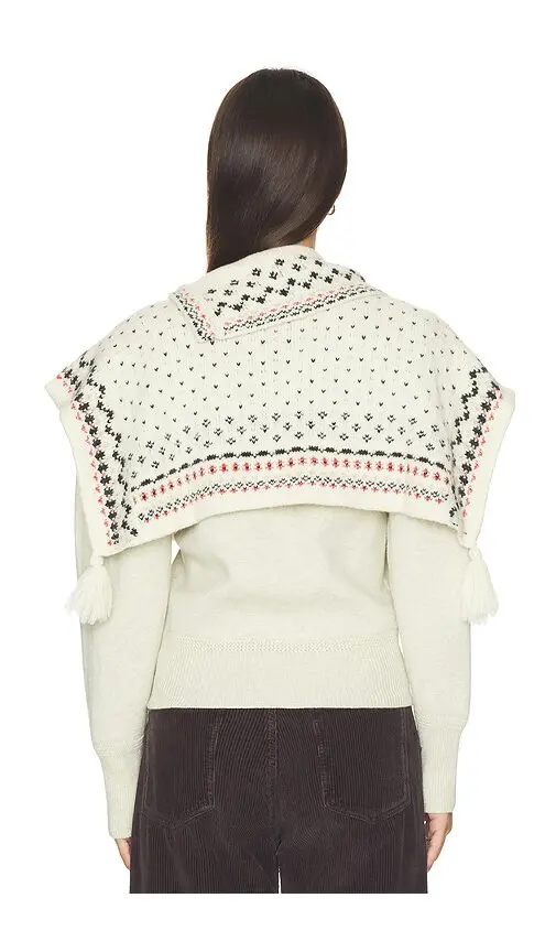 Isabel Marant Étoile Alfina Poncho In Cream