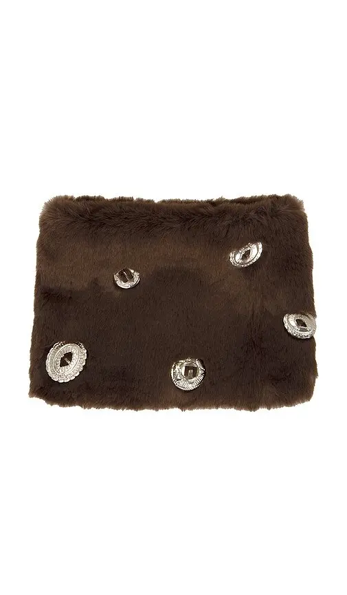 UNDERSTATED LEATHER Silver Tongue Snood In Black