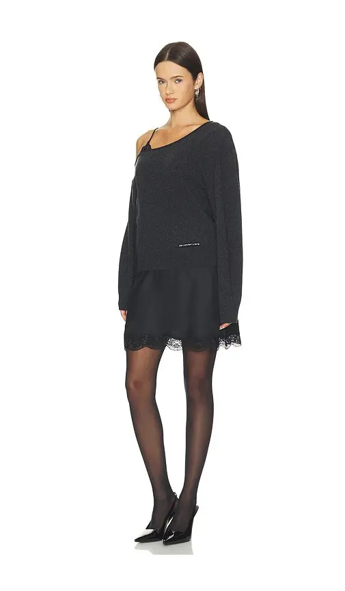 Alexander Wang Pre-styled Slip Dress With Cut Neckline Sweater