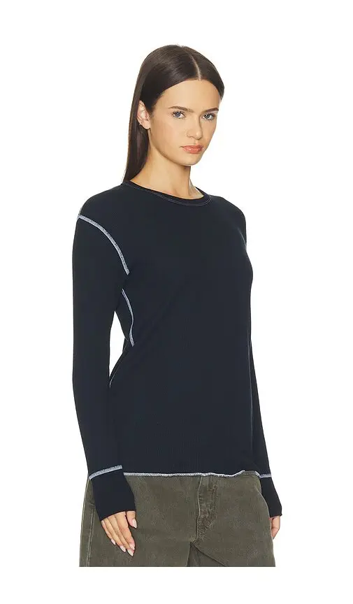 FREECITY Superyumm Thermal Top In Navy