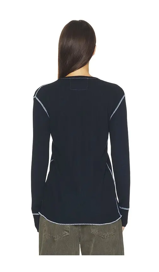 FREECITY Superyumm Thermal Top In Navy