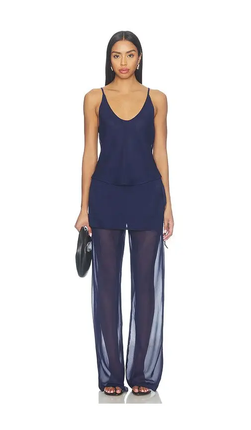 MADISON THE LABEL X Anastasia Tank - Navy