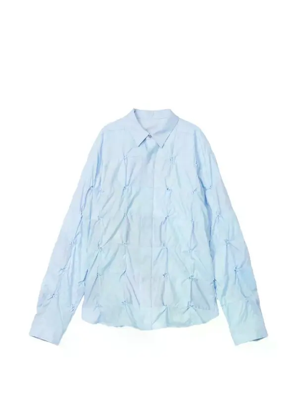 ADER ERROR Smocked Jacquard Shirt