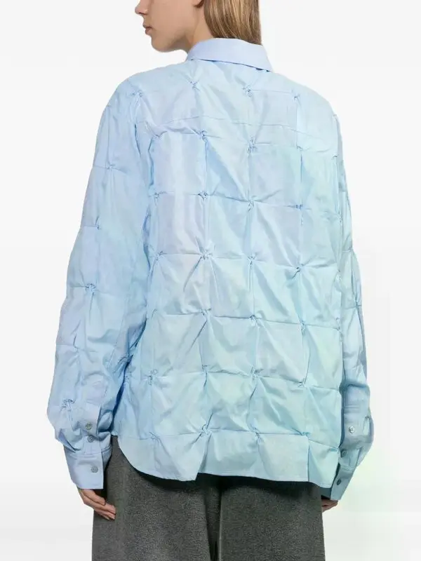 ADER ERROR Smocked Jacquard Shirt