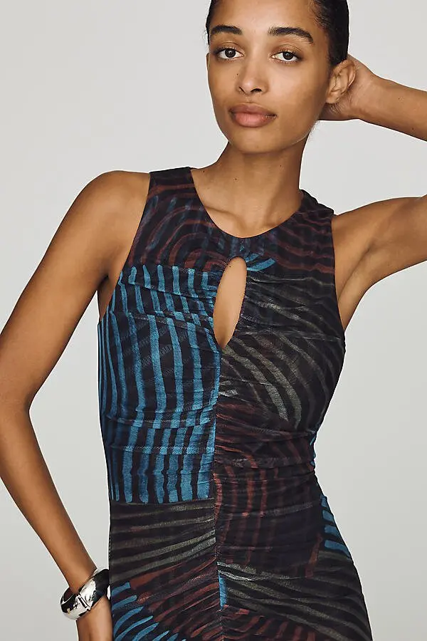 HUTCH Julia Brushstroke Maxi Dress