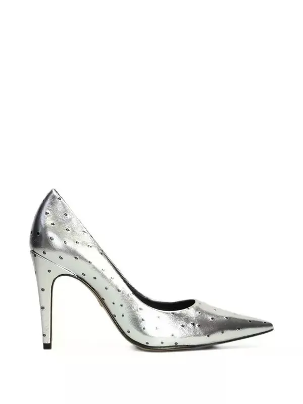 ANDREA CARRANO Gio Perforated Pointed-toe Heeled Pumps