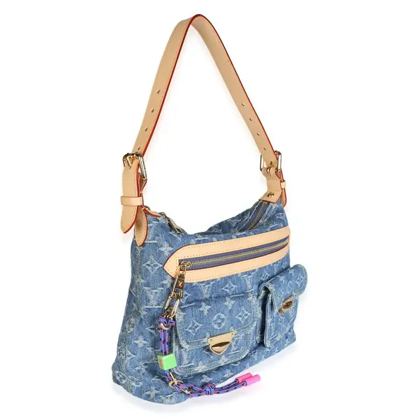 LOUIS VUITTON Monogram Denim Baggy Pm Nm