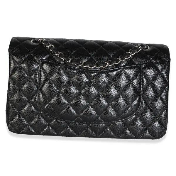 Chanel Quilted Caviar Classic Double Flap Bag - Black