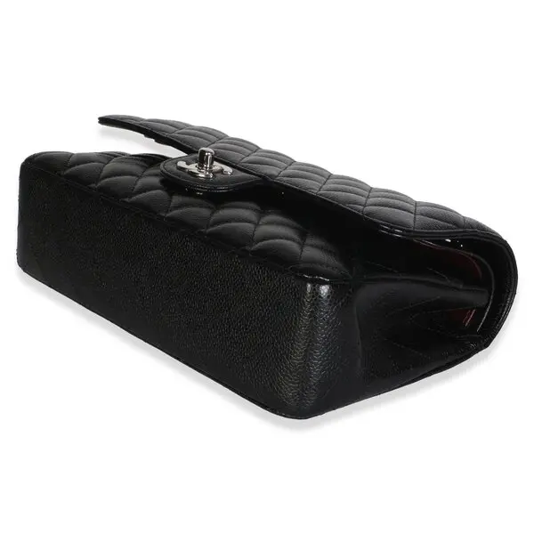 Chanel Quilted Caviar Classic Double Flap Bag - Black