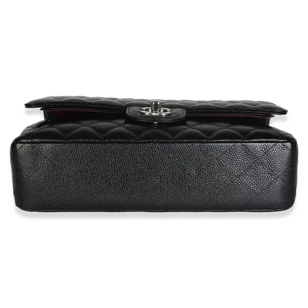Chanel Quilted Caviar Classic Double Flap Bag - Black