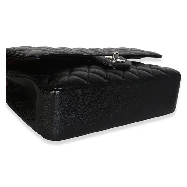 Chanel Quilted Caviar Classic Double Flap Bag - Black