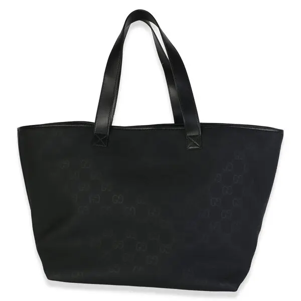 Gucci Embossed Rubber Effect Edge Tote Bag