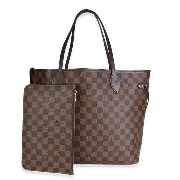 LOUIS VUITTON Damier Ebene Canvas Neverfull Mm - Brown