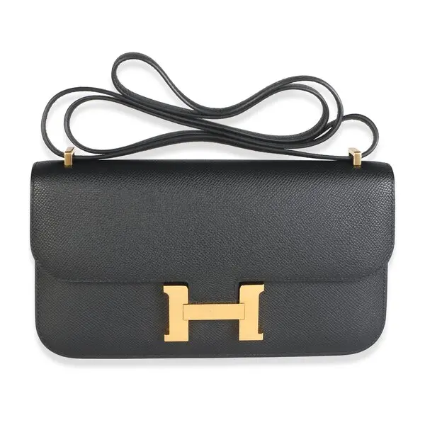 Hermès Epsom Constance 1-elan Ghw - Black