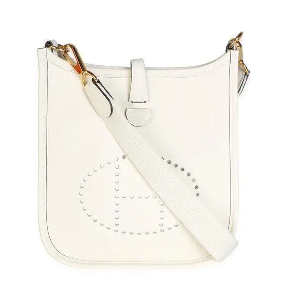 Hermès Cream Clemence Evelyne Tpm 16 Ghw - Neutral