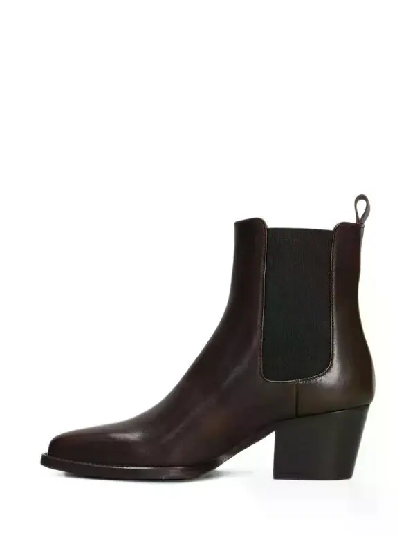 JULIE DEE Elasticated-panel Chelsea Ankle Boots