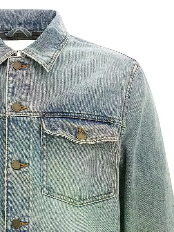 ENTIRE STUDIOS Classic Faded-effect Denim Jacket
