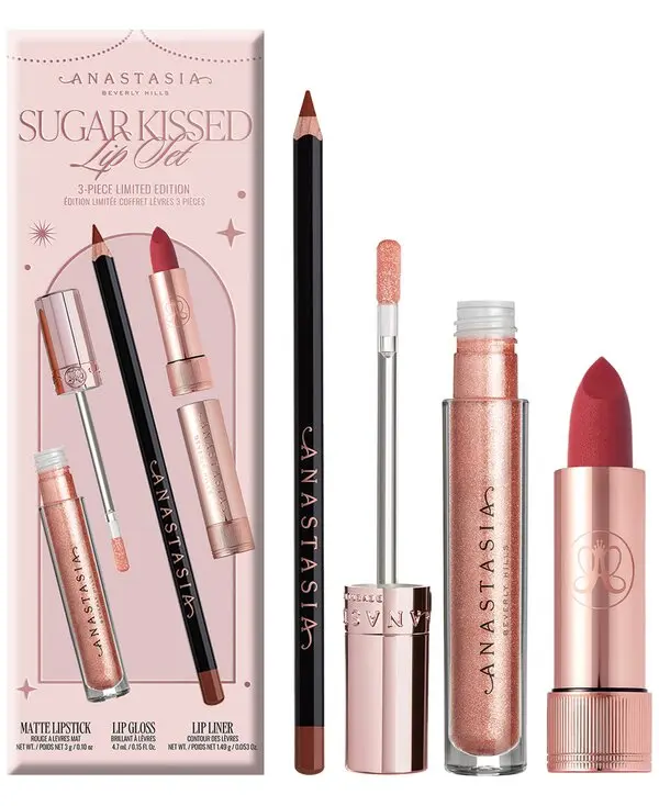 ANASTASIA BEVERLY HILLS 3-piece Completely Rose Limited-edition Lip Set - Multi