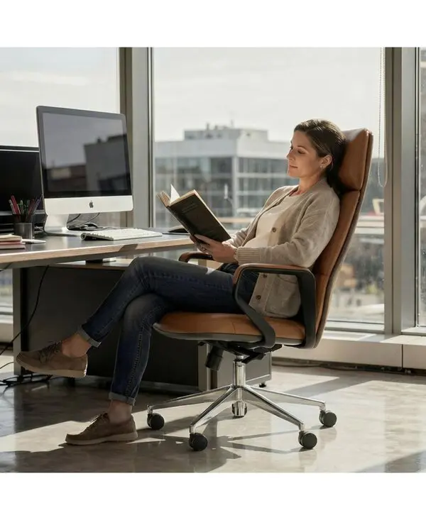 STREAMDALE FURNITURE Streamdale Pu Leather High Back Office Chair