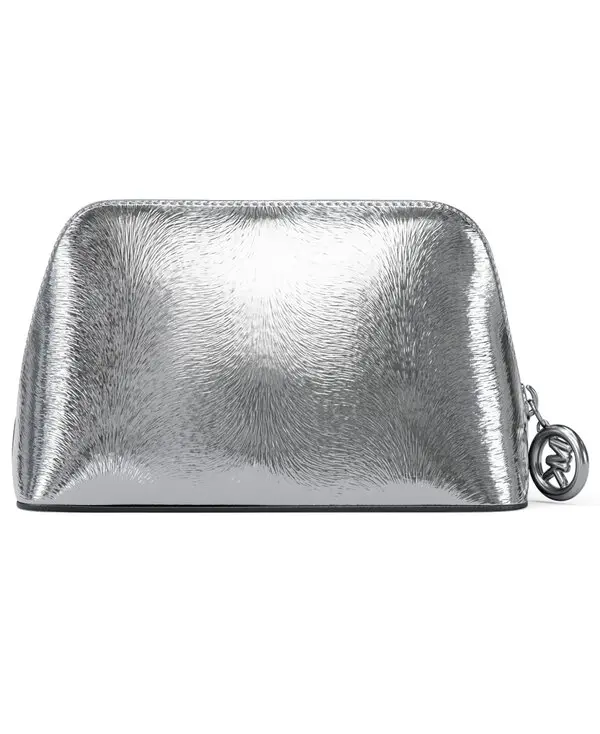 Michael Kors Michael Jet Set Medium Travel Pouch With Charm - Silver