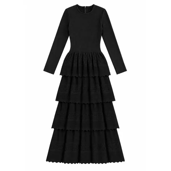 RAVE ON TREND Tiered Knit Dress