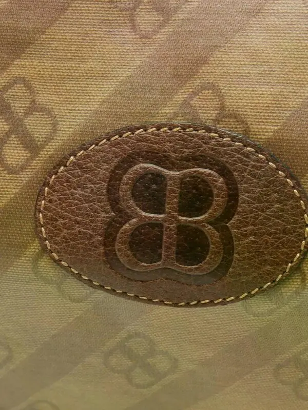 Balenciaga 20th Century Bb Monogram Coated Canvas Boston Bag