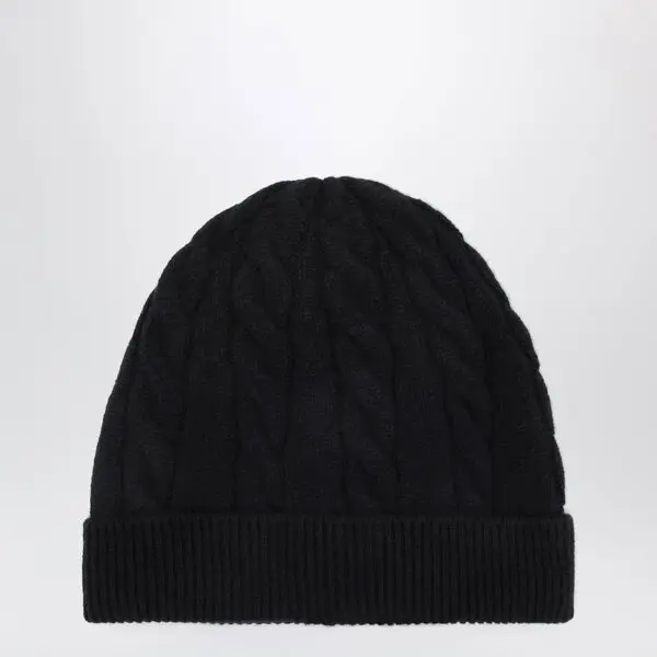 Loro Piana Navy Cable-knit Cashmere Beanie