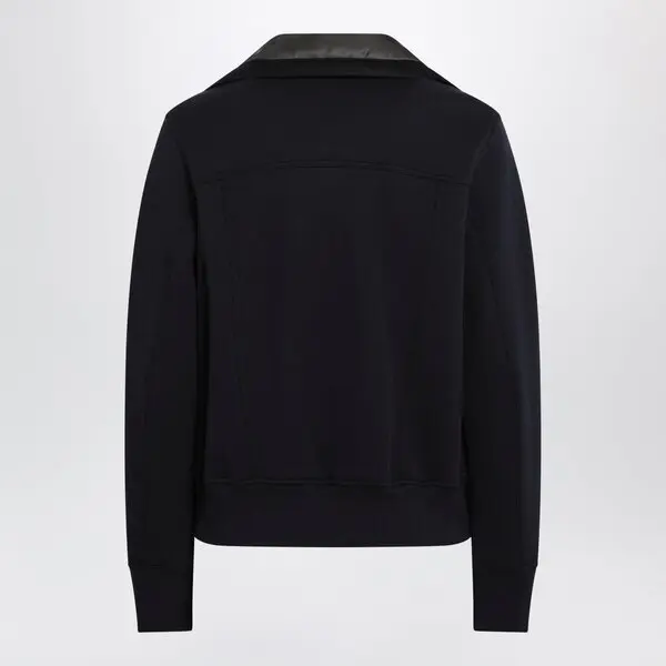 Sacai Navy Blue/khaki Green Jacket In Cotton Blend