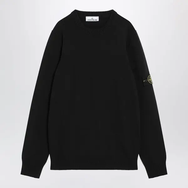 Stone Island Wool Blend Sweater - Black