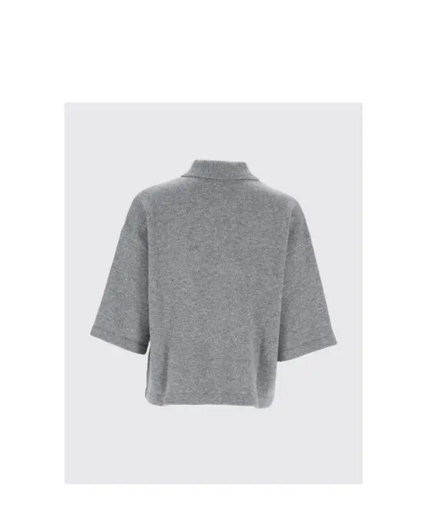 FRAME Cropped Cashmere Polo Top