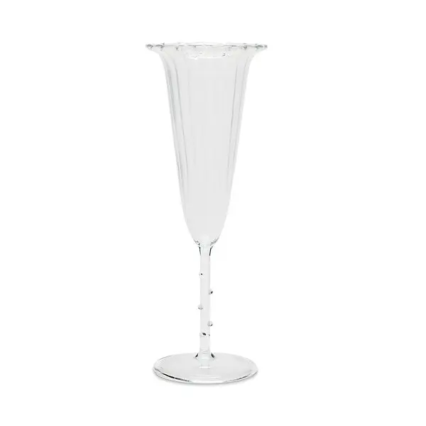 SOPHIE LOU JACOBSEN Bouquet Angel Flute Glasses, Set Of 4 - Clear