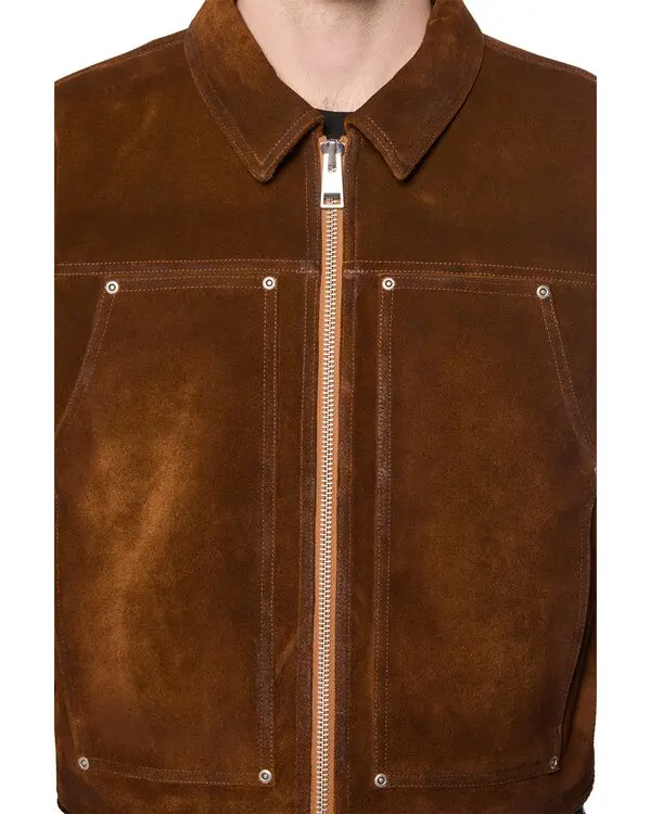 PURPLE BRAND Suede Carpenter Jacket