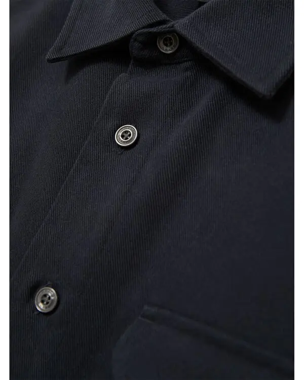 REISS Astra Cotton Twill Flap Pocket Shirt