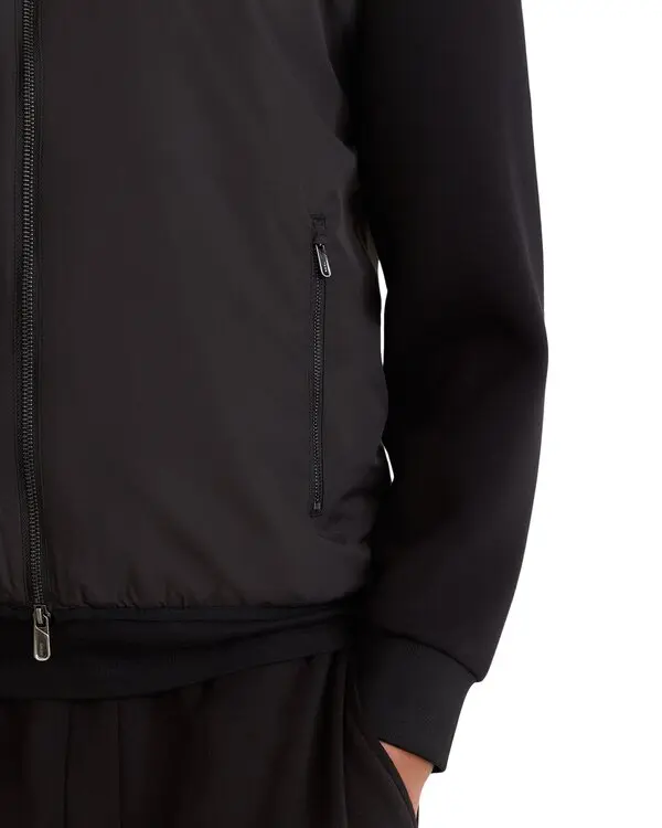 REISS Shiels Technical Fabric Zip Up Jacket