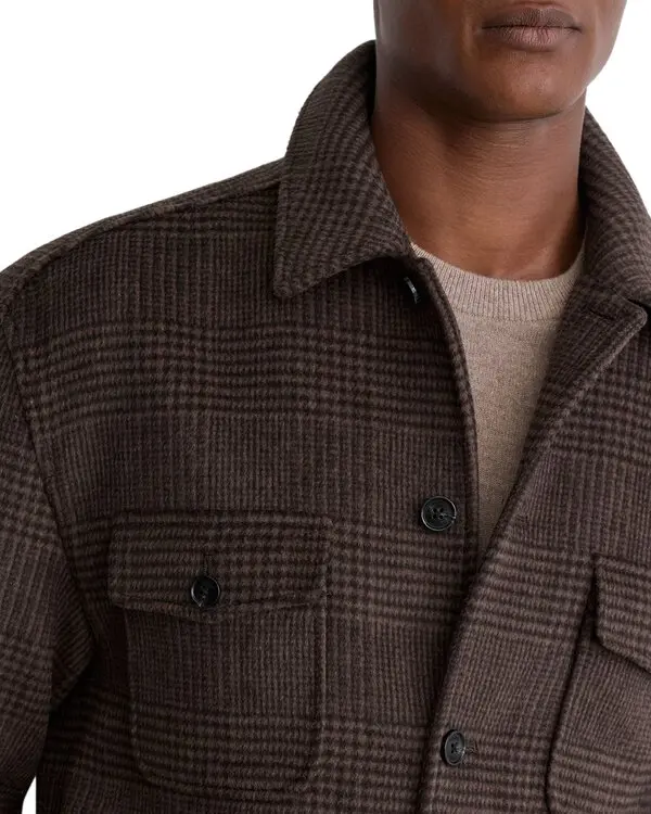 REISS Liam Twin Pocket Brushed Overshirt