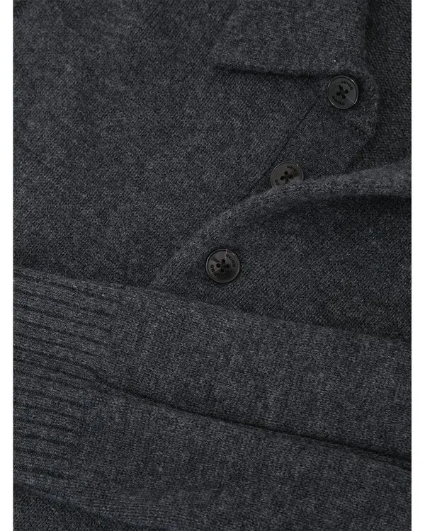 REISS County Wool & Cashmere Half Button Polo Sweater