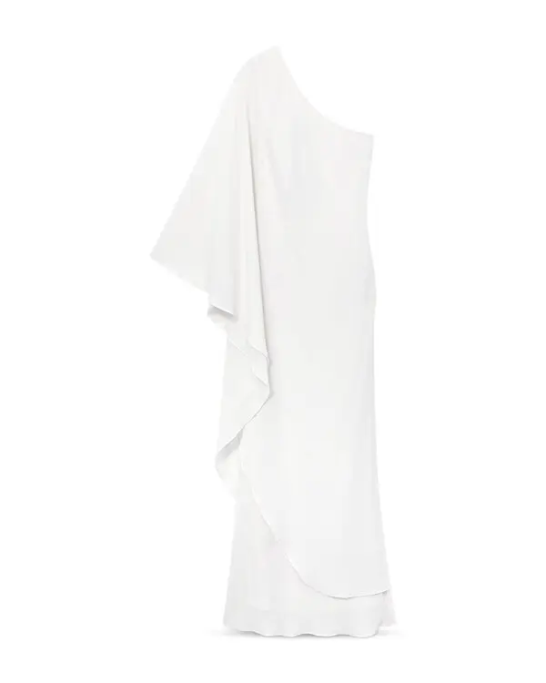 REISS Lainey One Shoulder Draped Dress