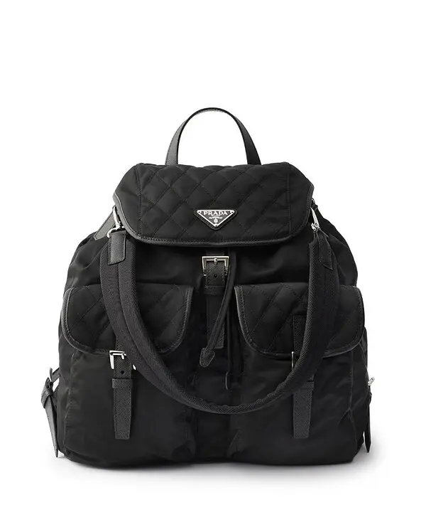 Prada Re-nylon And Leather Backpack