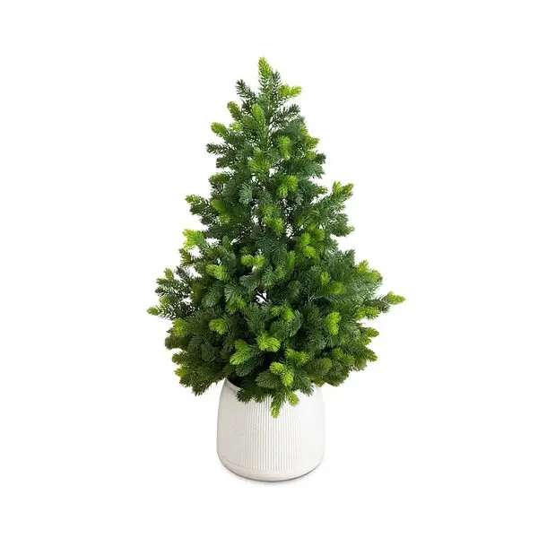 NEARLY NATURAL 4.5' Artificial Real Touch Spruce Pine Christmas Tree