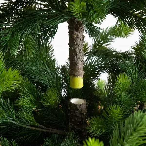 NEARLY NATURAL 4.5' Artificial Real Touch Spruce Pine Christmas Tree