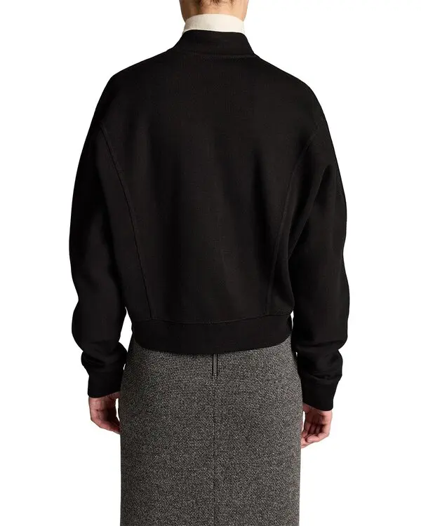Vince Ponte Knit Bomber Jacket - Black