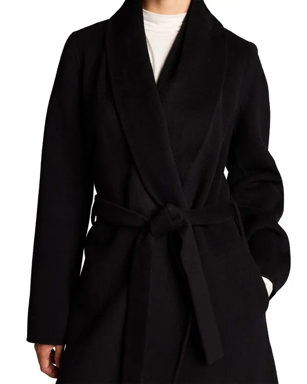 Vince Wool & Cashmere Shawl Collar Long Coat