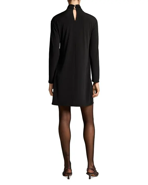 Vince Draped High Neck Mini Dress