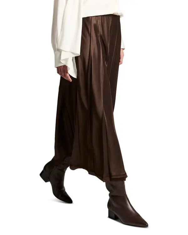 Vince Creased Pleated Skirt