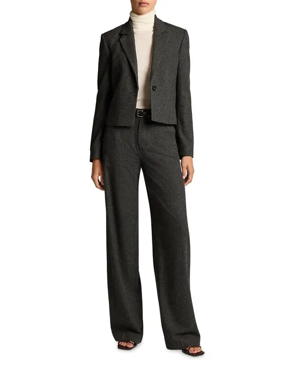 Vince Printed Cropped Blazer